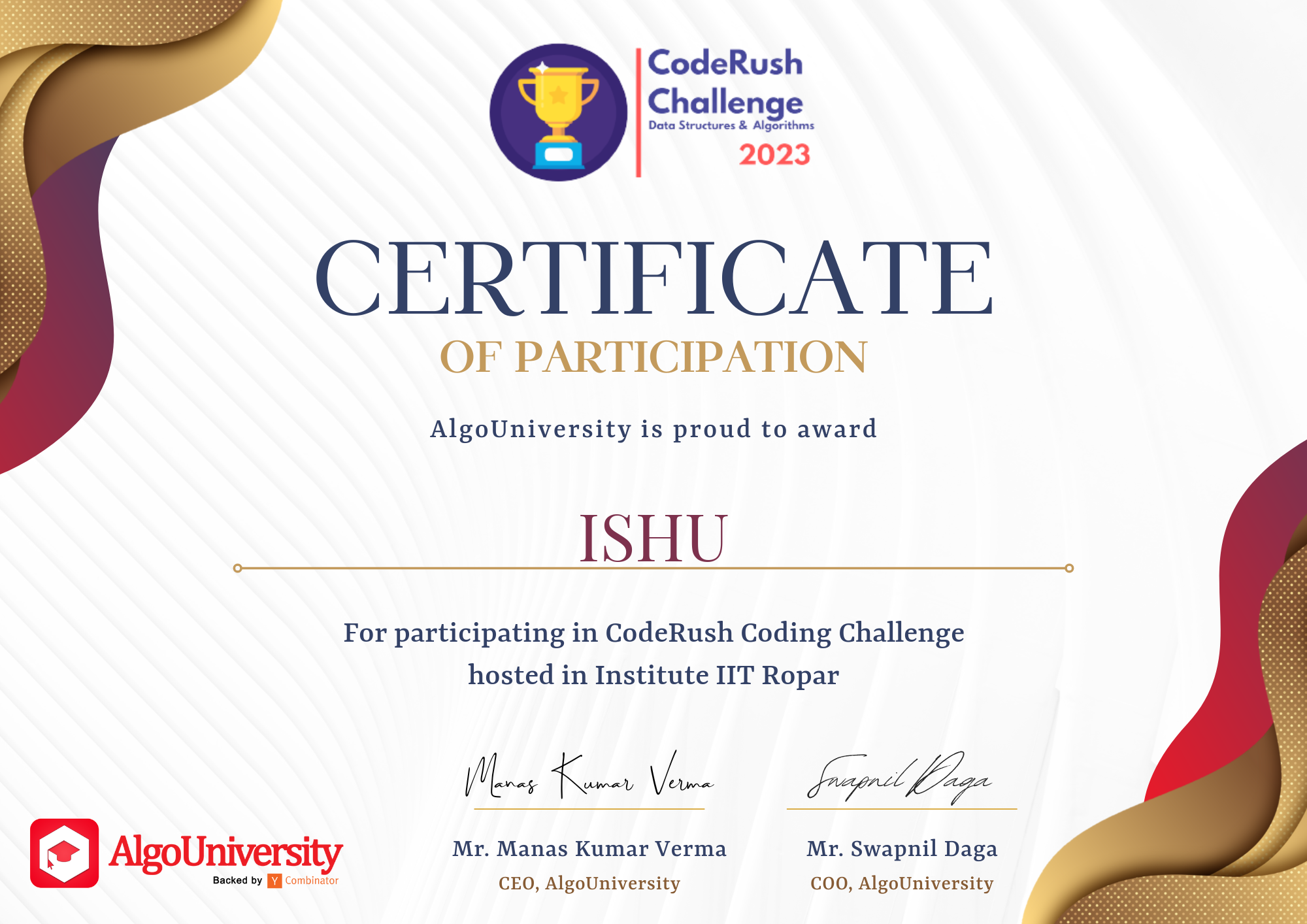 Ishu Yadav - 2025 Graduate from IIT Ropar || Full Stack Developer | LinkedIn