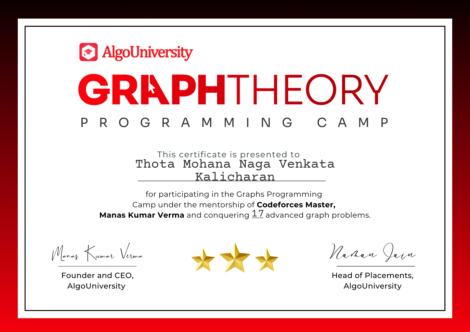Thota Kalicharan - Lovely Professional University | LinkedIn